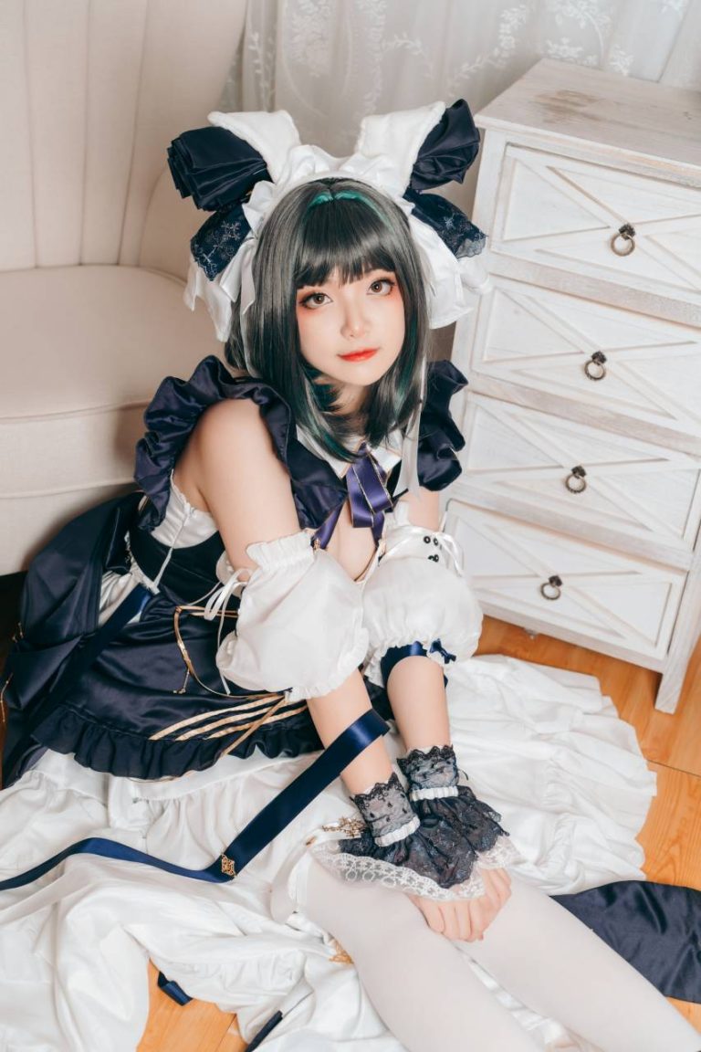 「许枳」COS图集 – 柴郡女仆(22P/195MB) - 图萌社